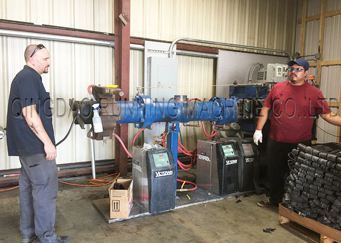 Tek Vidalı Soğuk Besleme Ekstrüderi, Sıcak Araba Kauçuk Profil ...